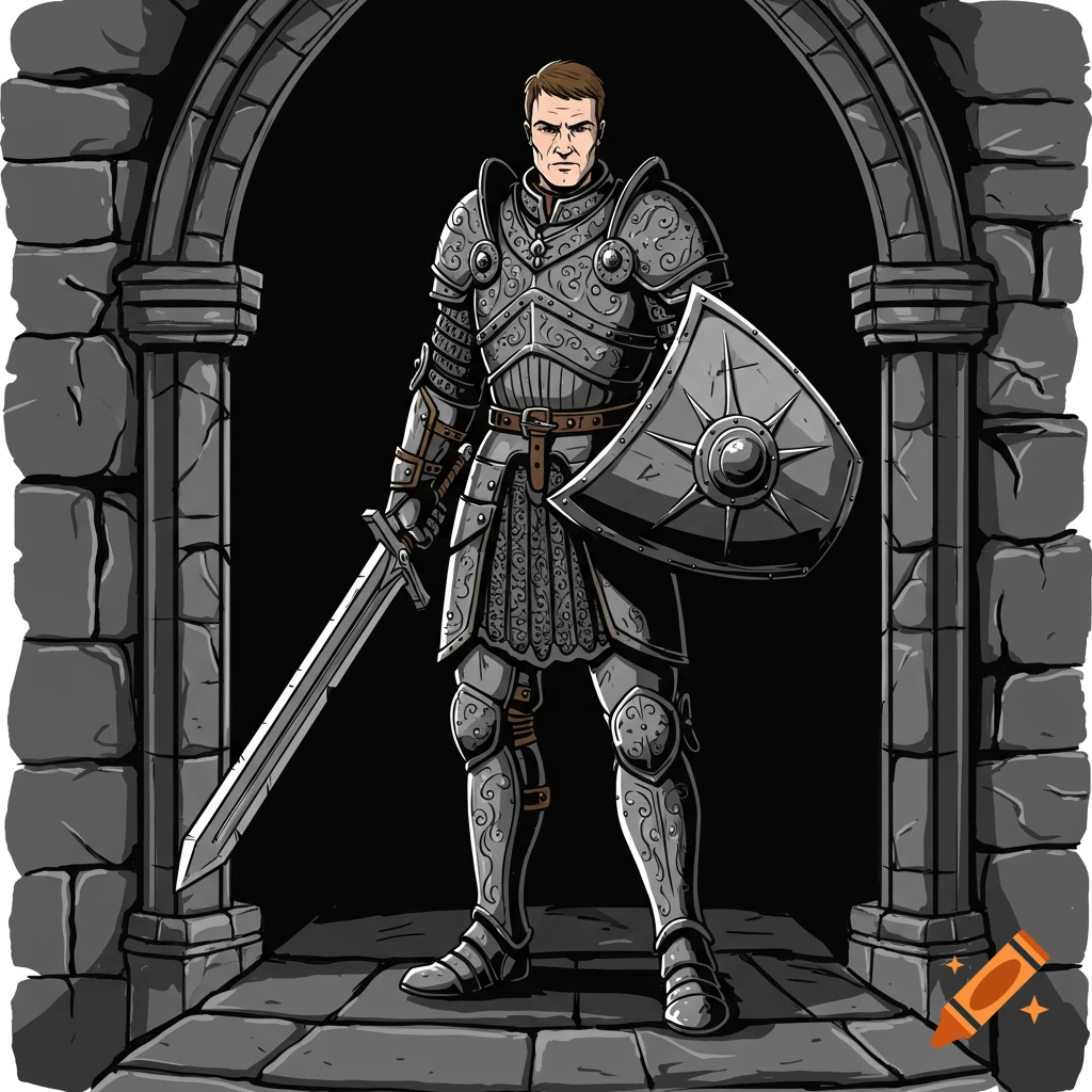 Illustration of a Hobgoblin Warrior With a Sword created on Craiyon