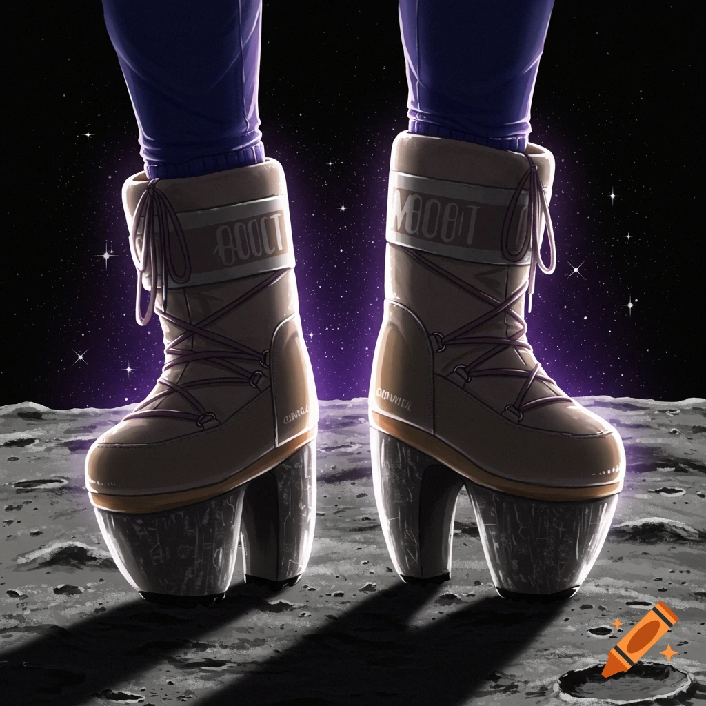 Legendary enchanted mithril boots for RPG game knight's armor on Craiyon