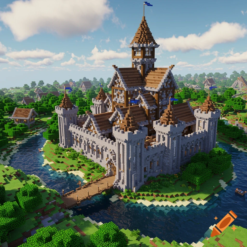 Minecraft Water Castle