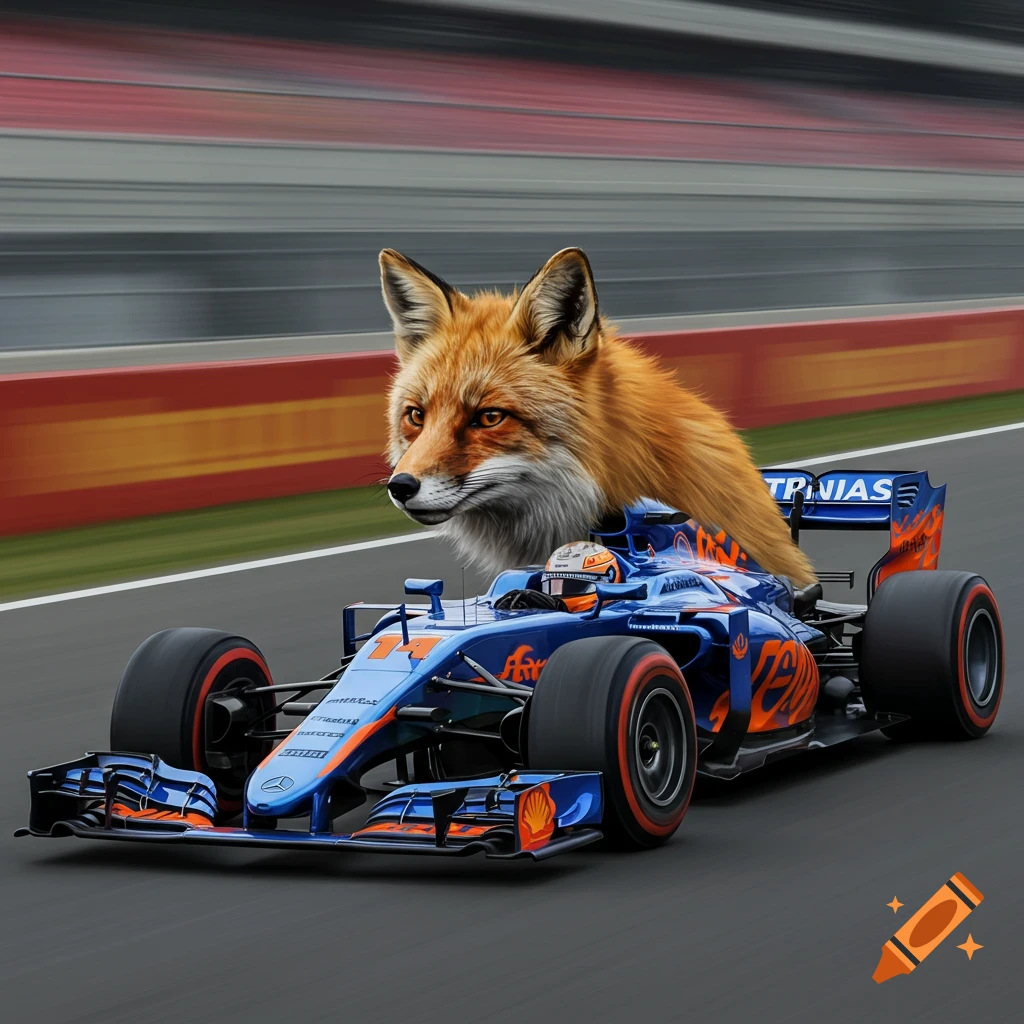 A painting of a red formula one car with 'HAPPY BIRTHDAY EDWARD' above ...