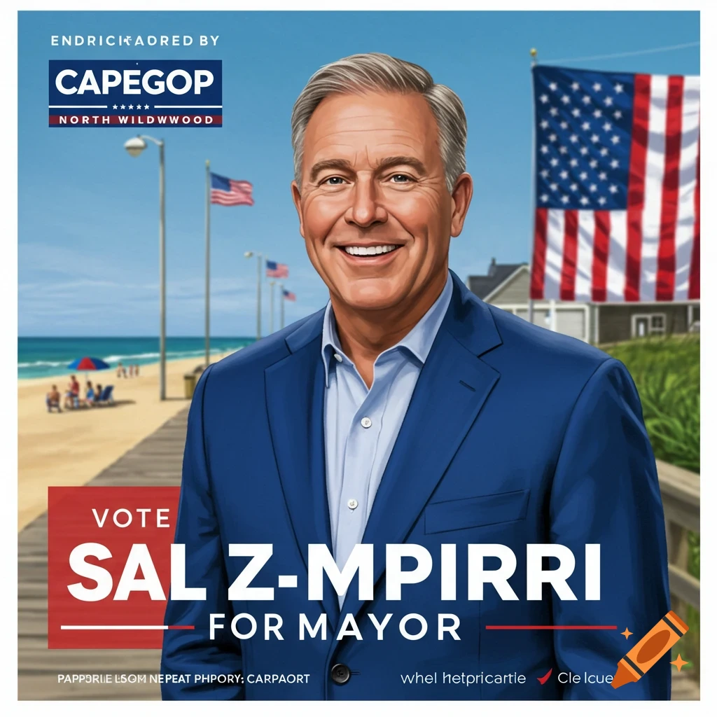 Sal Zampirri Republican mayoral campaign poster for North Wildwood ...