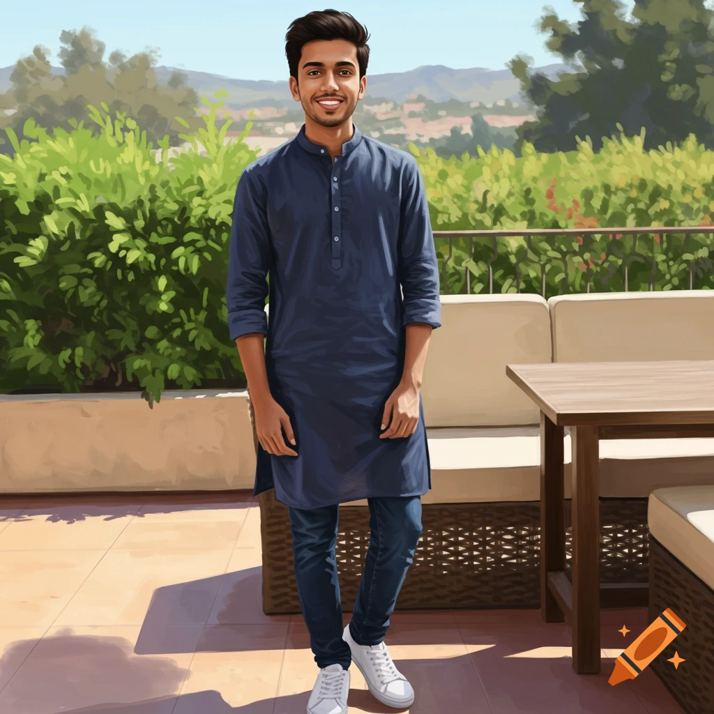 Malayalee Muslim man in his 20s with dimples on Craiyon