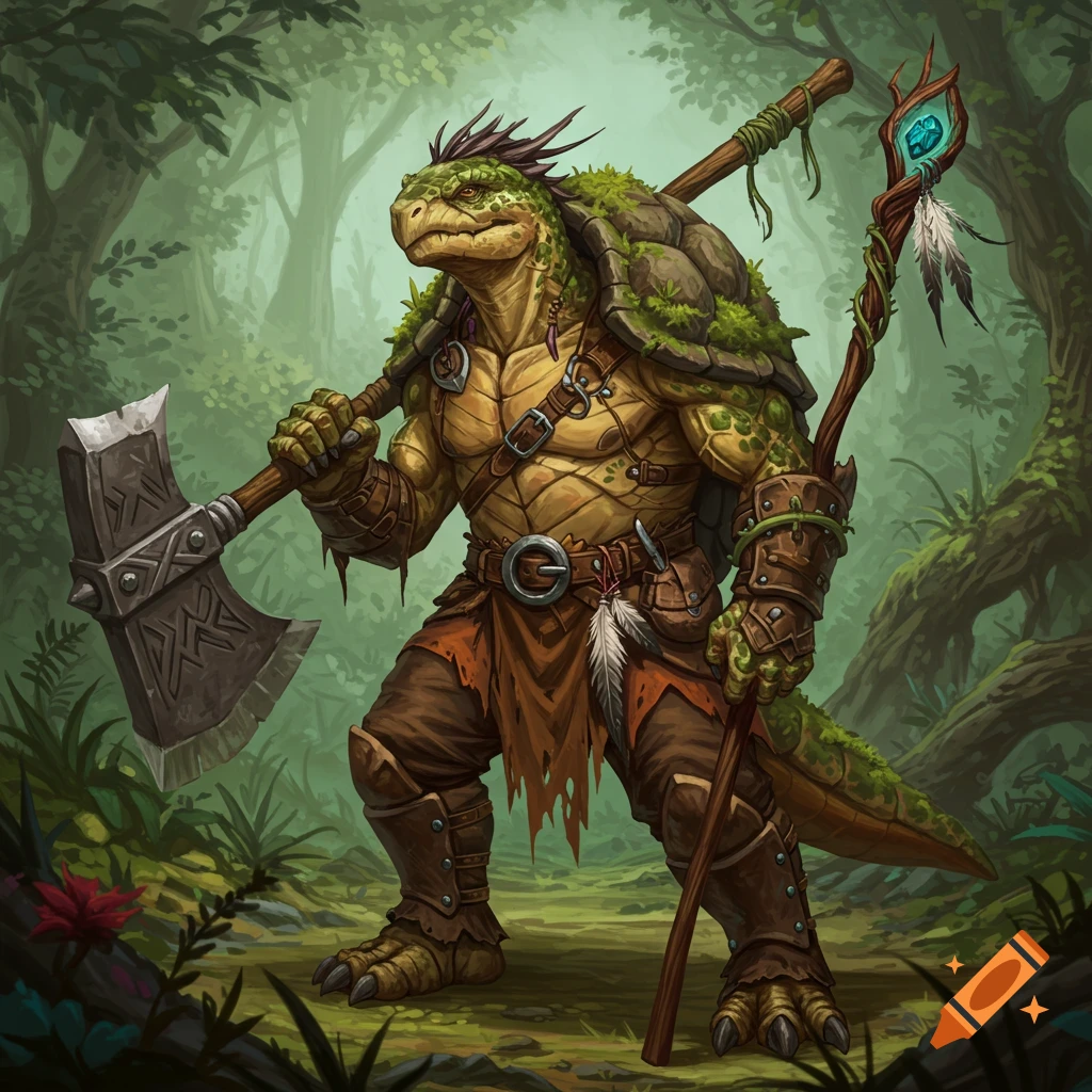 An illustrated beaver in a wizard robe holding a staff in a forest. on ...