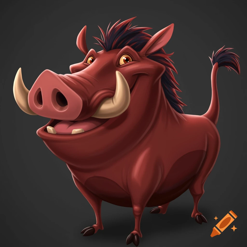 Pumbaa from The Lion King on Craiyon