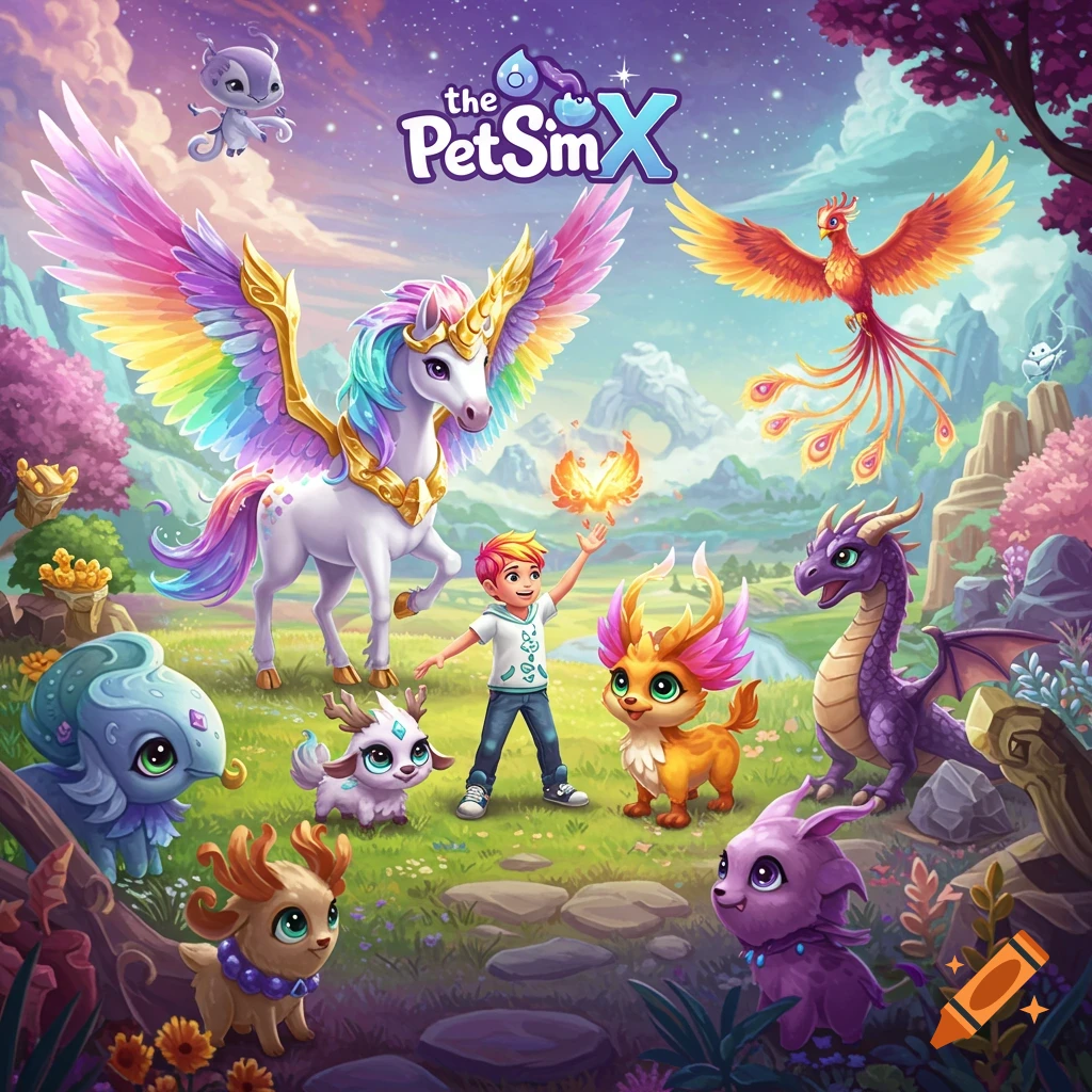 Pet Sim 99 update on Craiyon