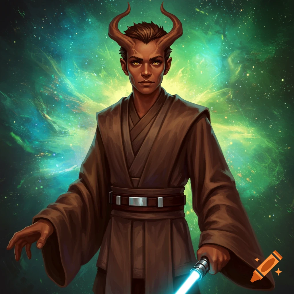 Young Zabrak Jedi on Craiyon