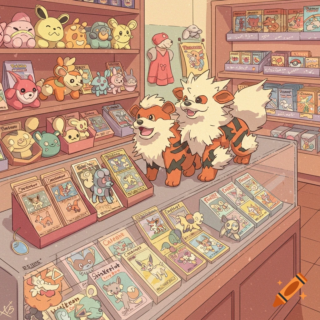 Cartoon interior of a messy fantasy shop filled with shelves of jars ...