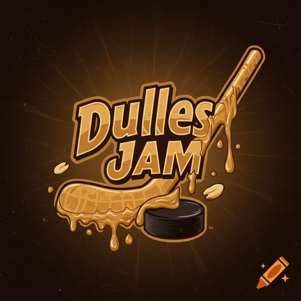 Logo for Dulles Jam hockey team with peanut butter and jelly theme ...