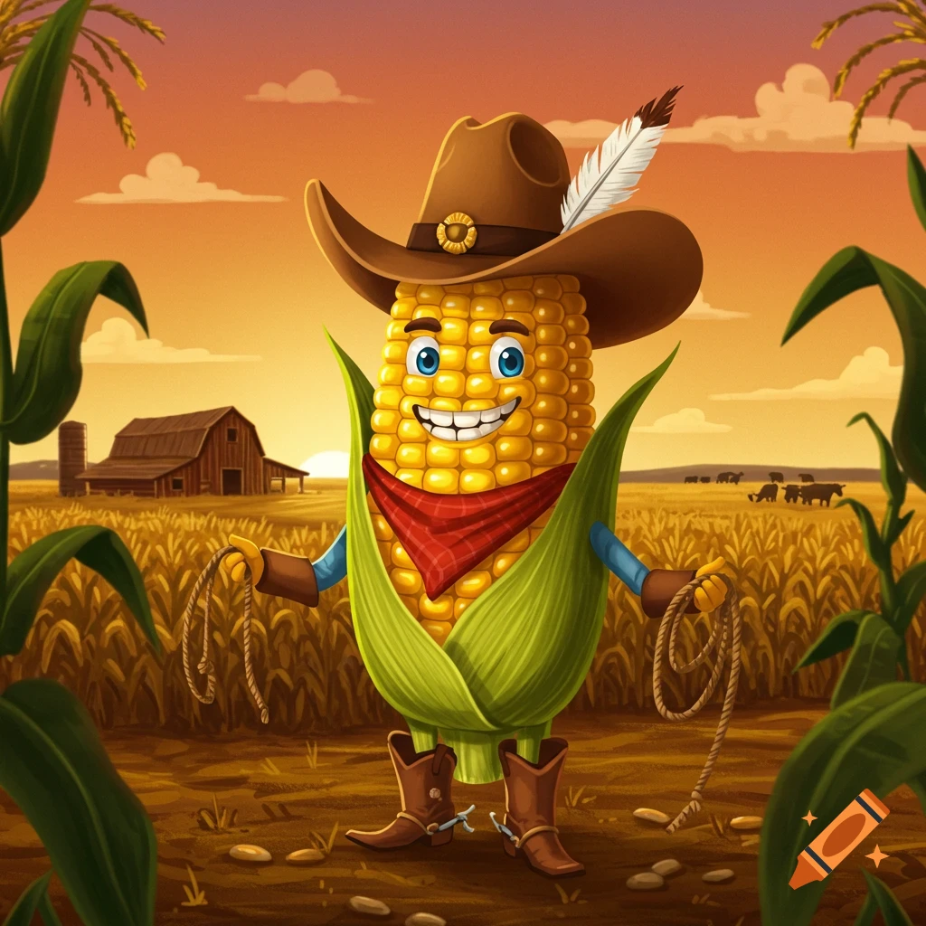 Cowboy corn on Craiyon