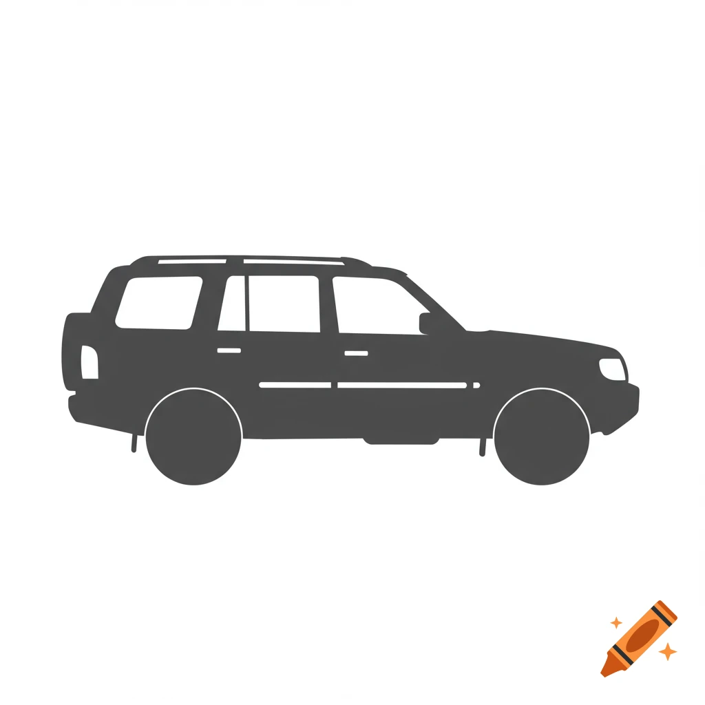 SUV placeholder icon, vector illustration on Craiyon