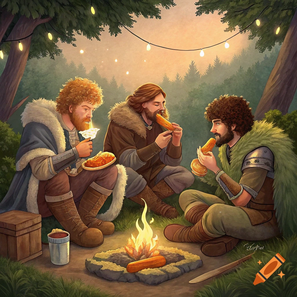 Bob Ross painting of warriors eating hotdogs and drinking White Claw on ...