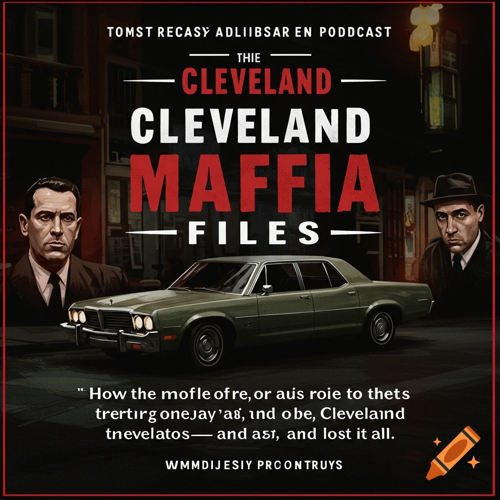 Podcast cover for The Cleveland Mafia Files on Craiyon