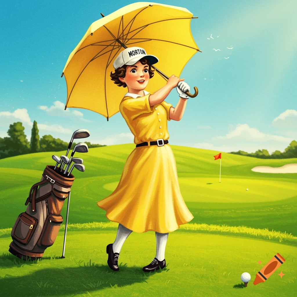 Vintage poster of a woman in a large hat and red dress at a horse race ...