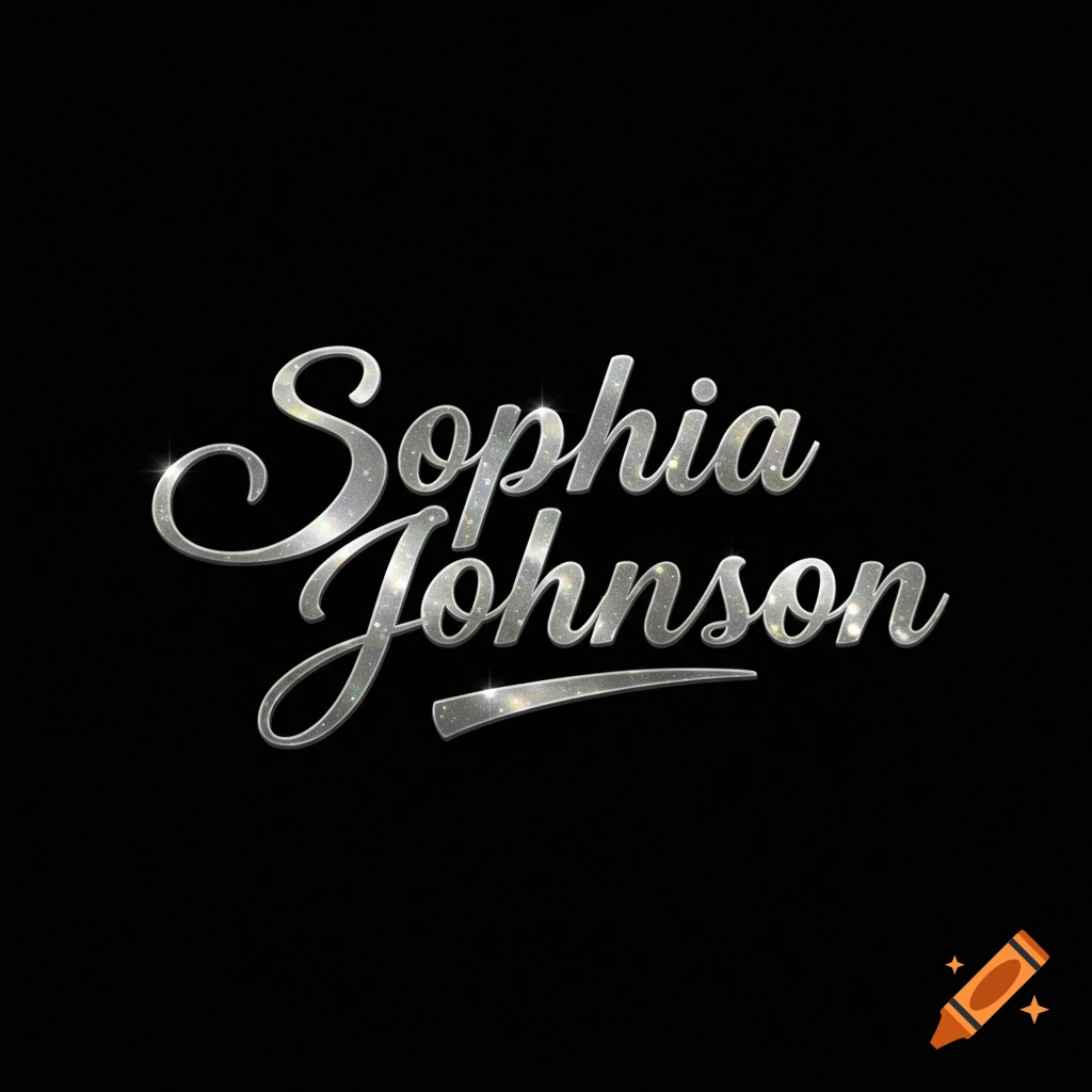 Black calligraphic script reads 'P. Johnson' on a light background with paper texture. on Craiyon