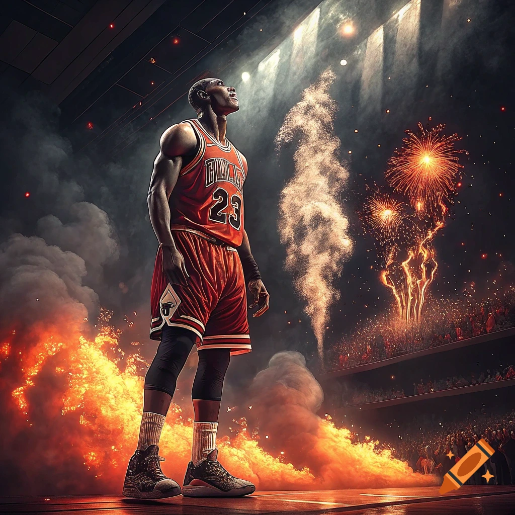 Michael Jordan created on Craiyon