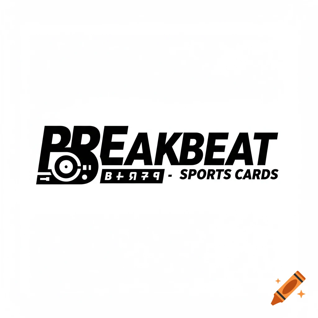 BreakBeat Sports Cards logo with turntable B on Craiyon