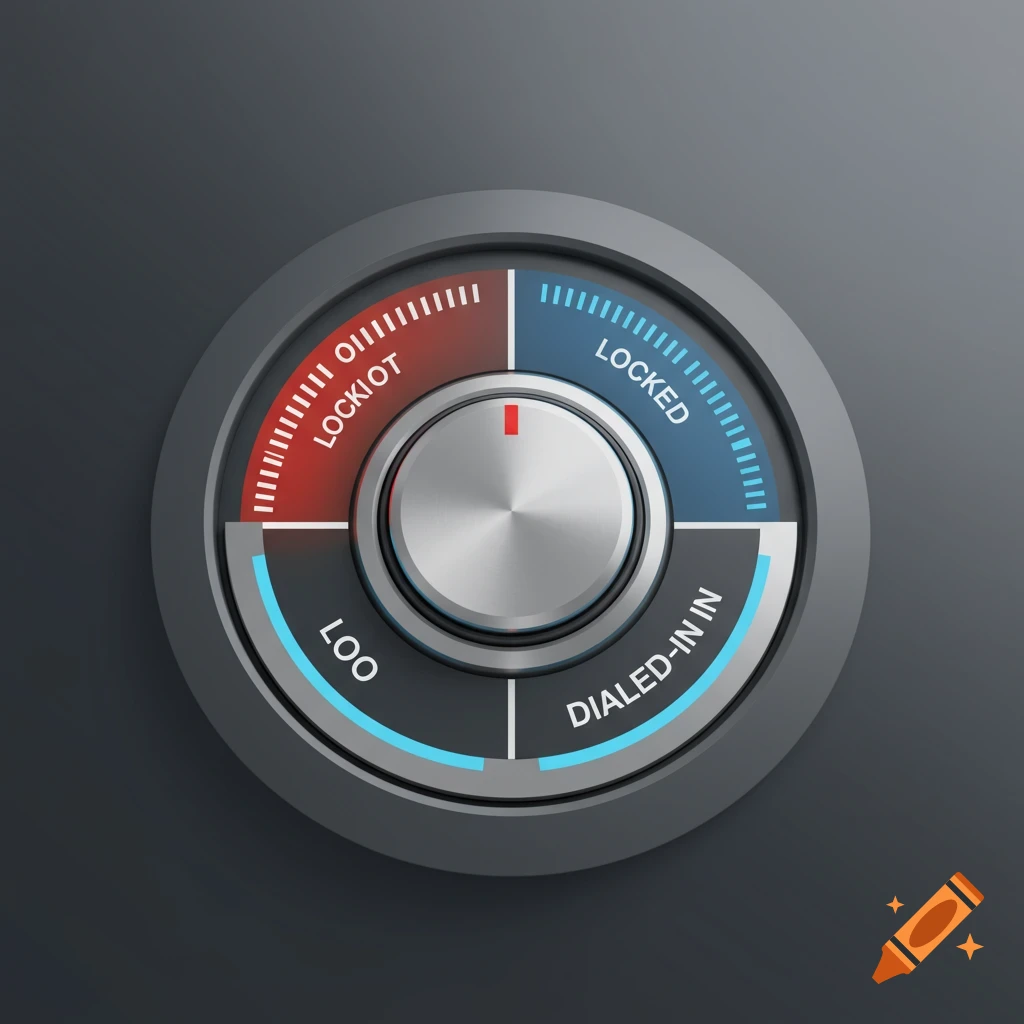 Dial button set to locked-in on Craiyon