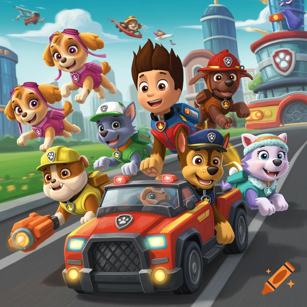 Paw Patrol show image on Craiyon