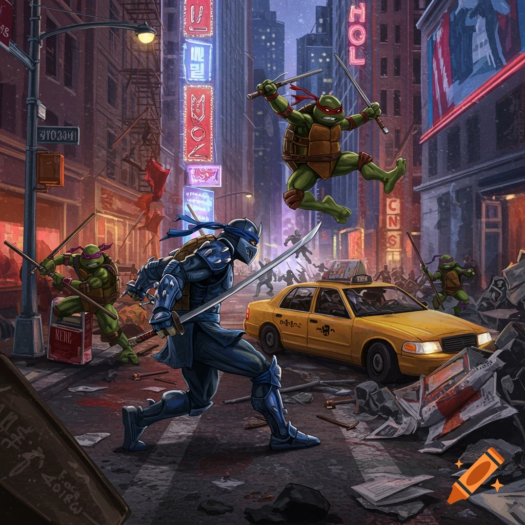 Teenage Mutant Ninja Turtles images created on Craiyon