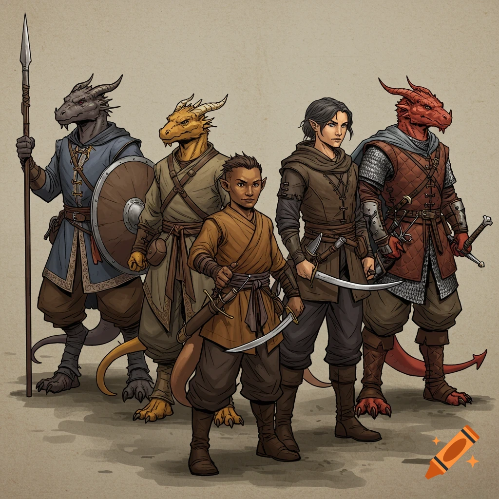 Dnd Illustration created on Craiyon