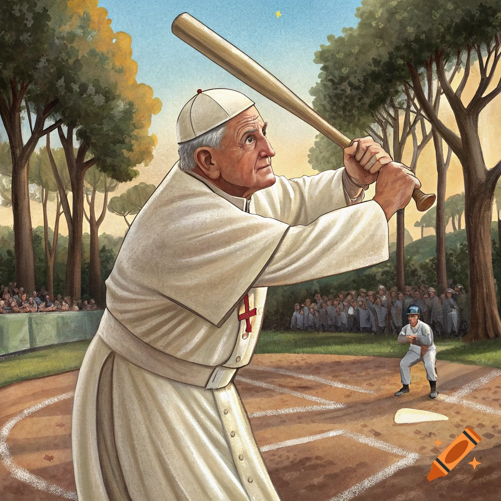 Illustration of Muhammad Ali facing the Pope in a boxing ring, both in ...