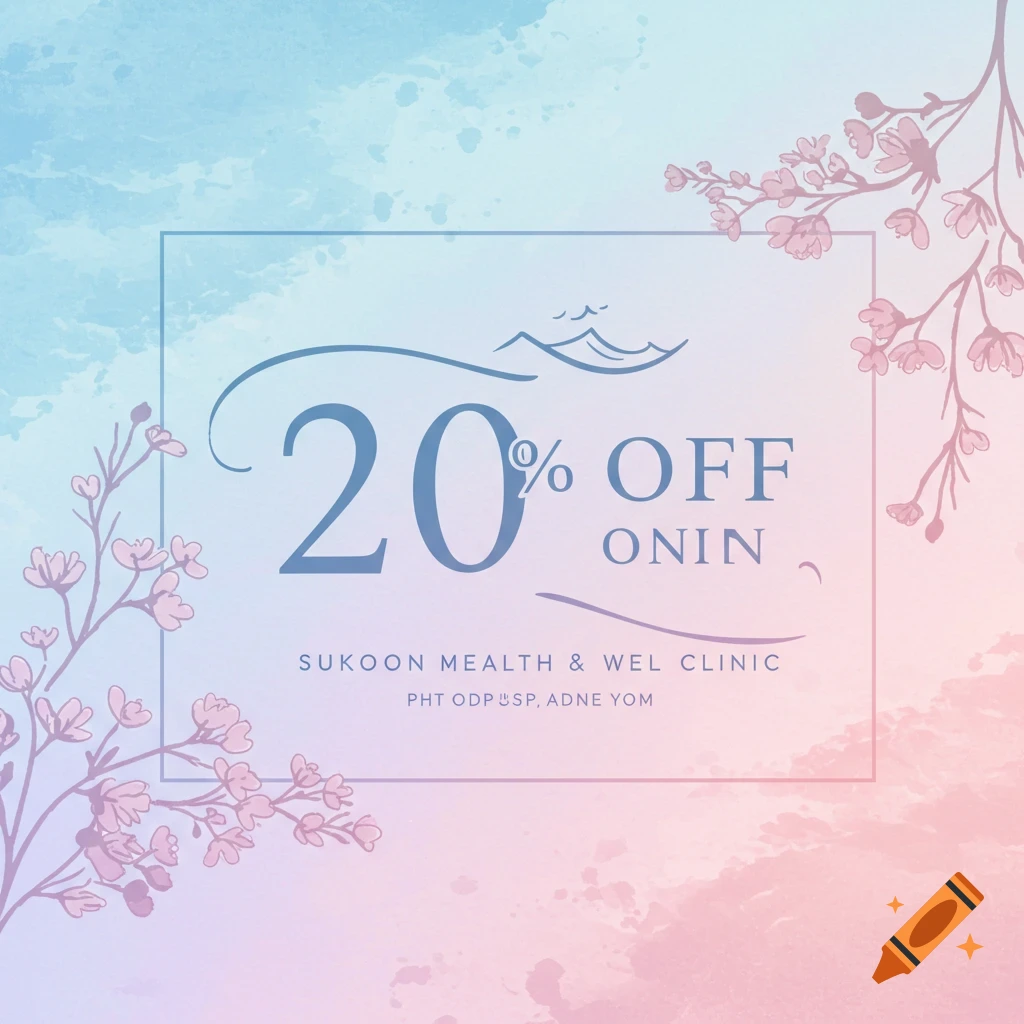 20% off coupon for Sukoon Mental Health & Wellness Clinic on Craiyon