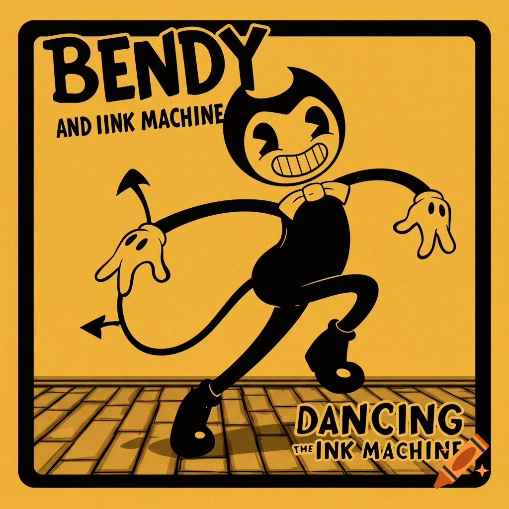 Bendy and the Ink Machine created on Craiyon