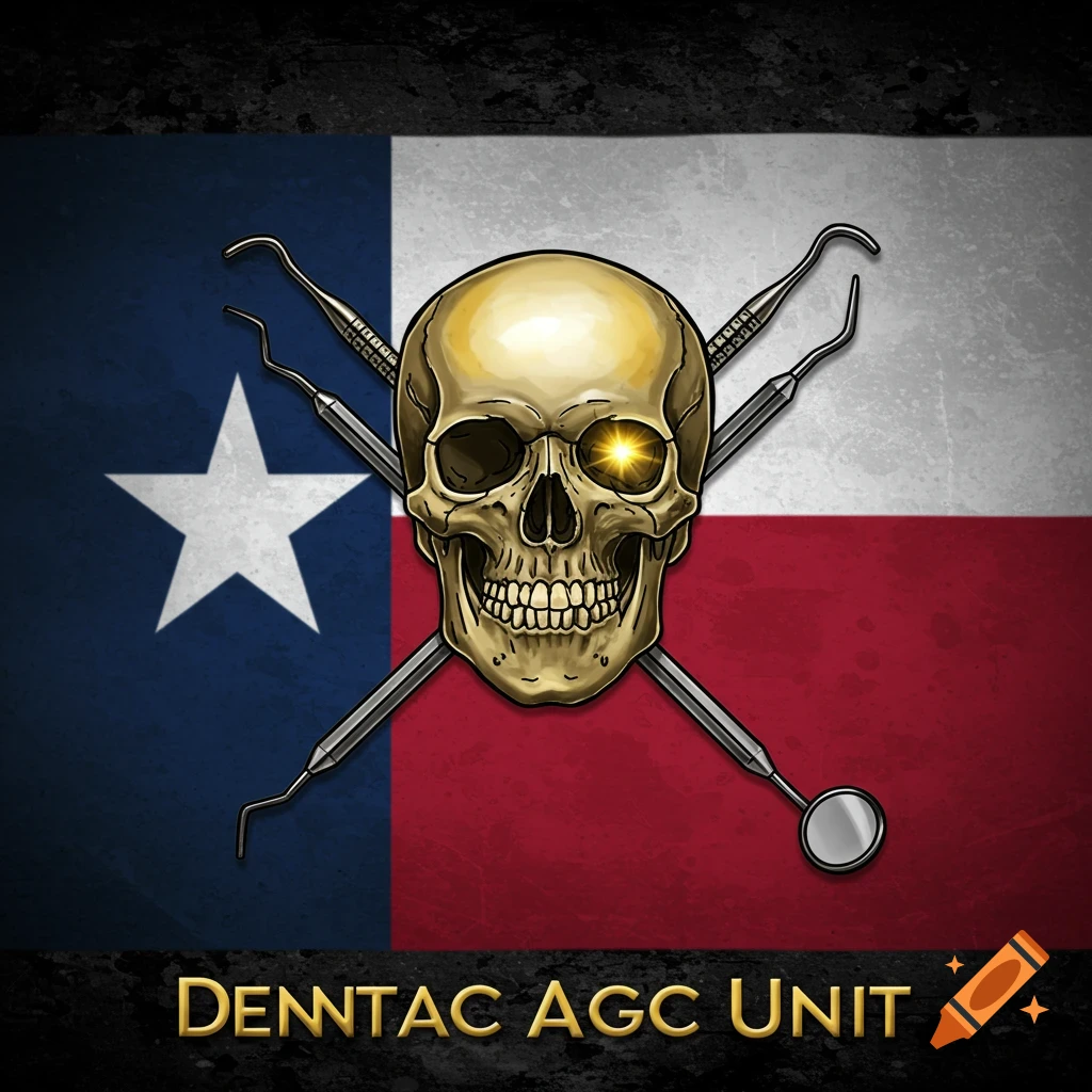 United States Army Dentac unit challenge coin with skull, dental tools ...