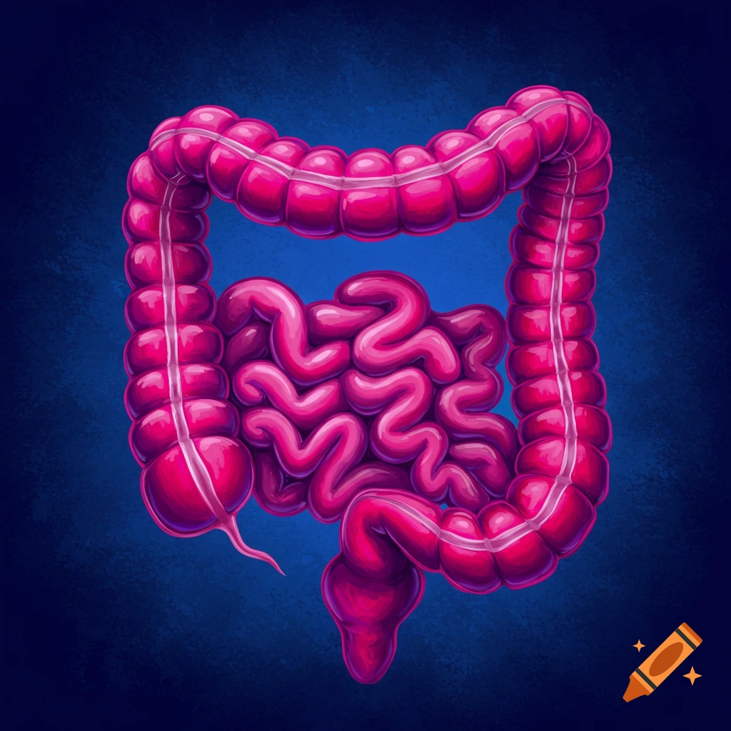 Human colon and intestines on Craiyon