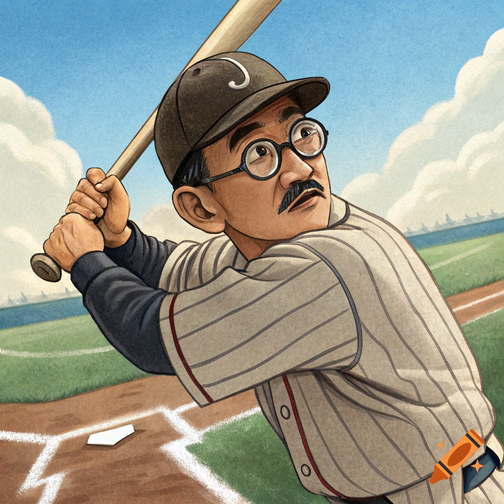 Caricature illustration of a baseball player yelling at a man in a suit ...