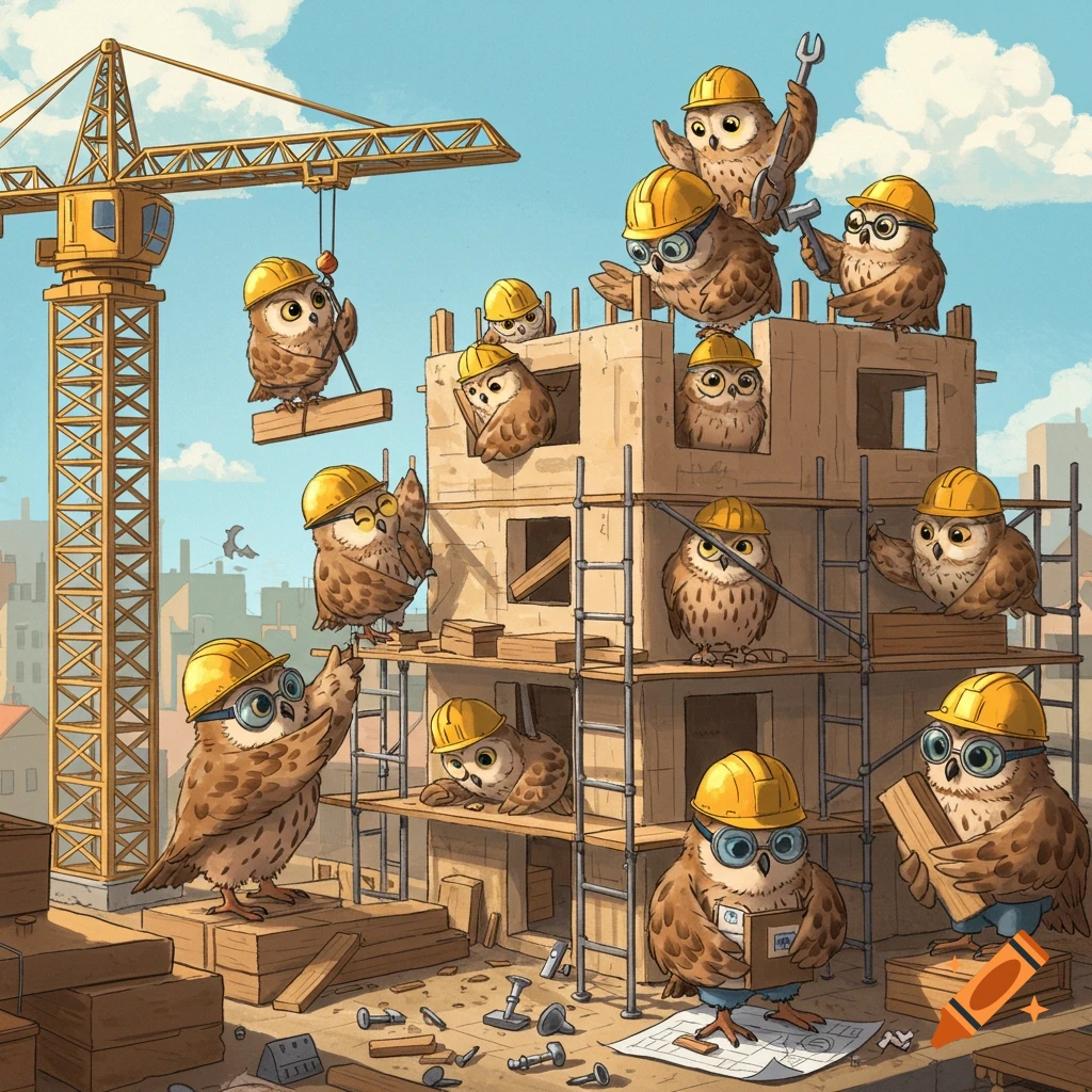 Construction images created on Craiyon