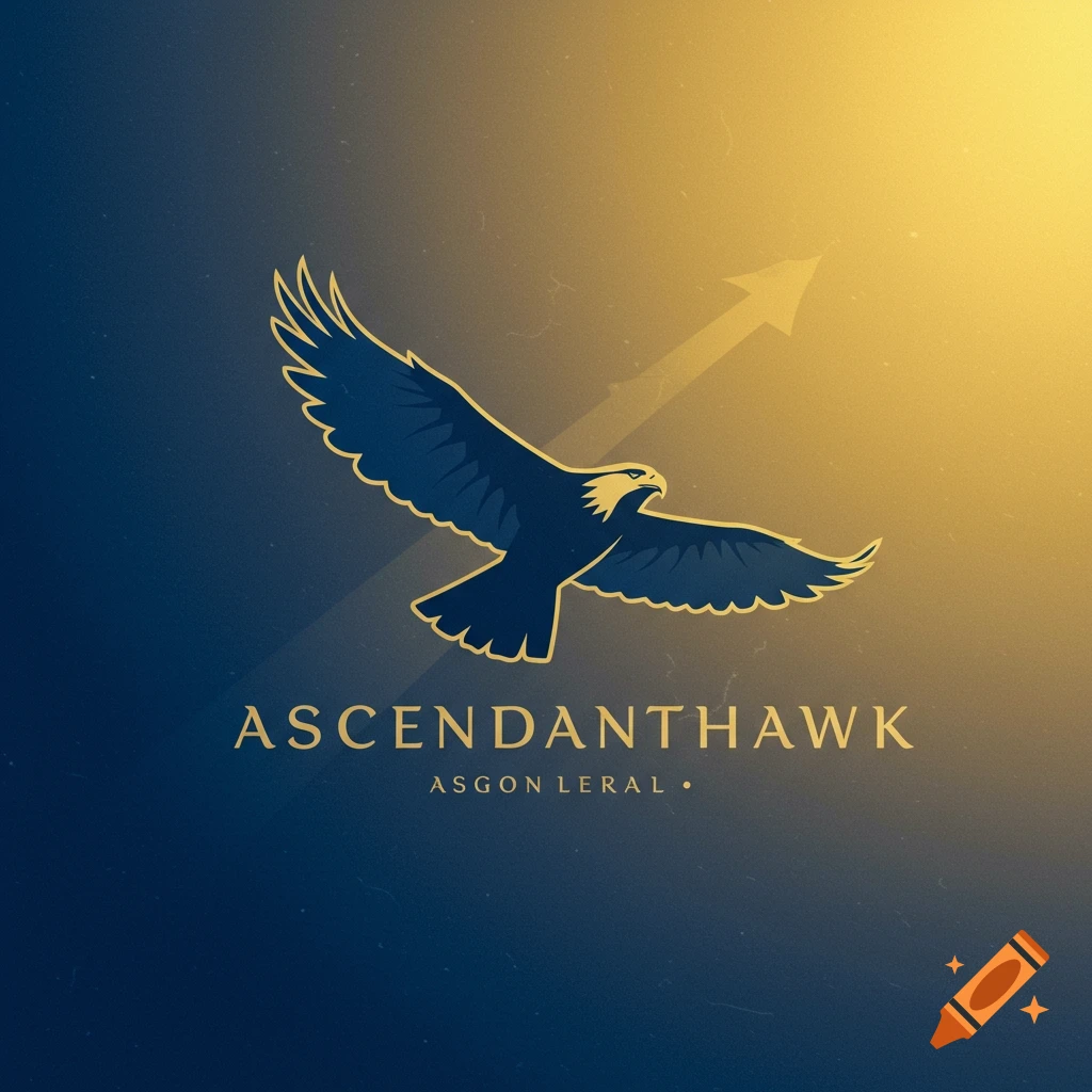 Ascendant Hawk logo flag design element branding symbol illustration ...