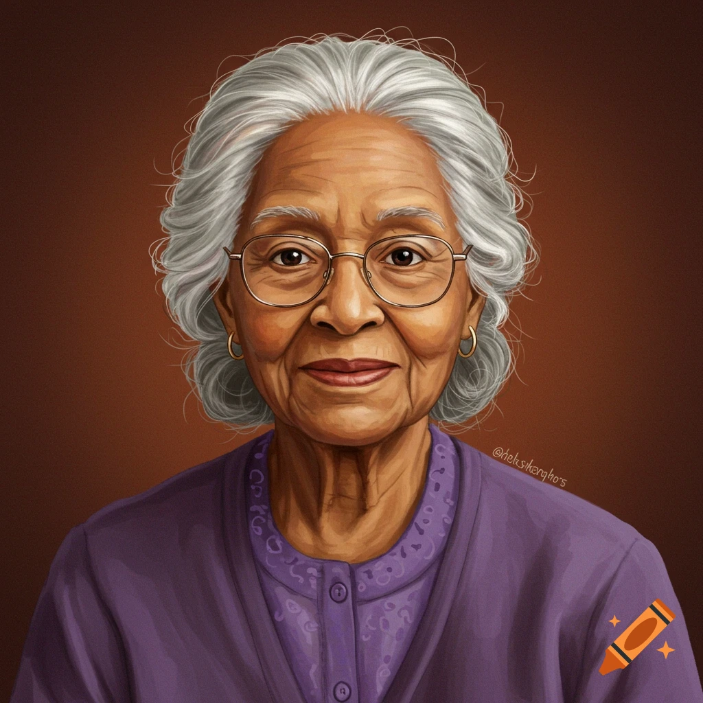 Description of Grandma Mildred Williams on Craiyon