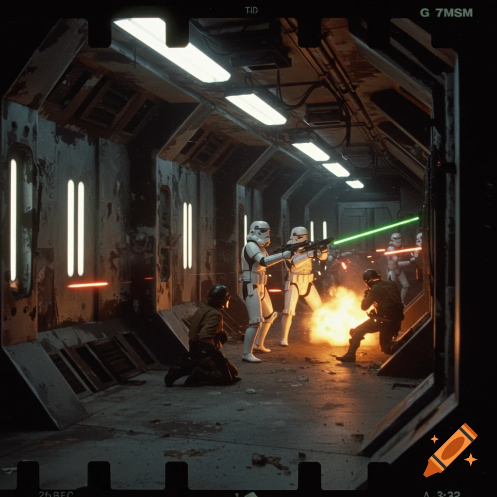 Star wars empire scene on Craiyon