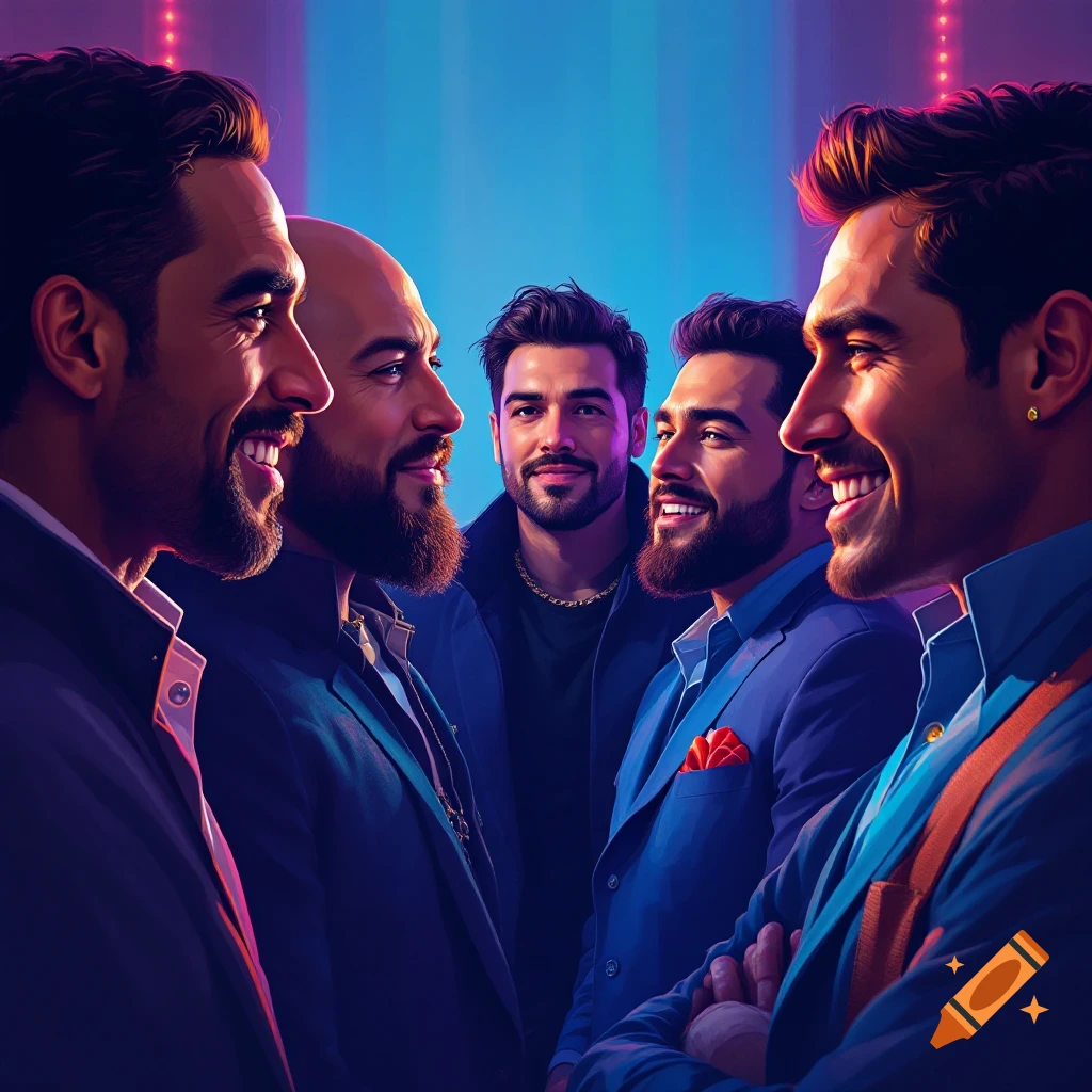 Queer Eye Season 5 poster with the cast on Craiyon