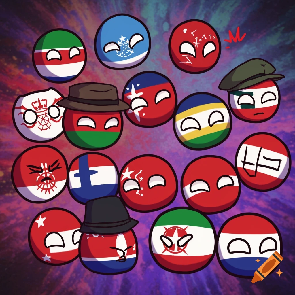 Countryball Comic created on Craiyon