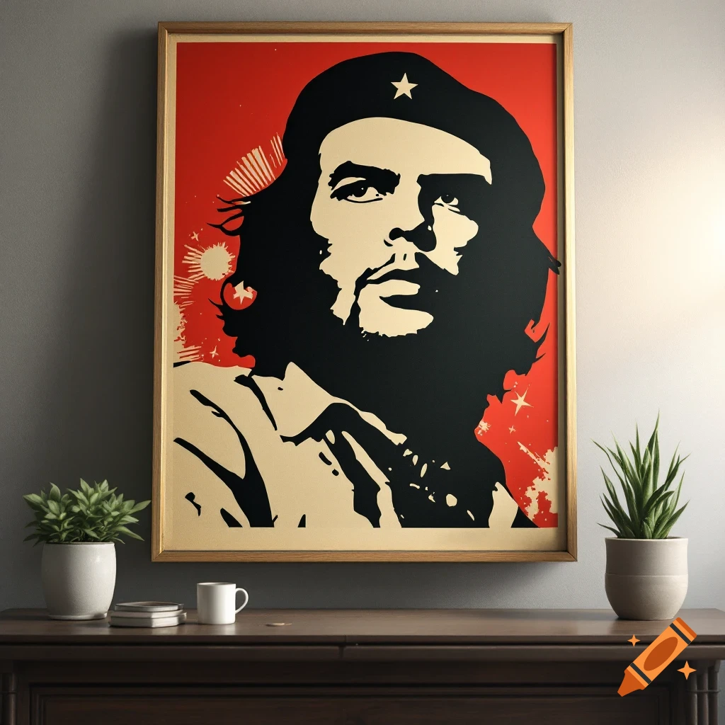 Portrait of Che Guevara in a high-fashion and extravagant style on Craiyon