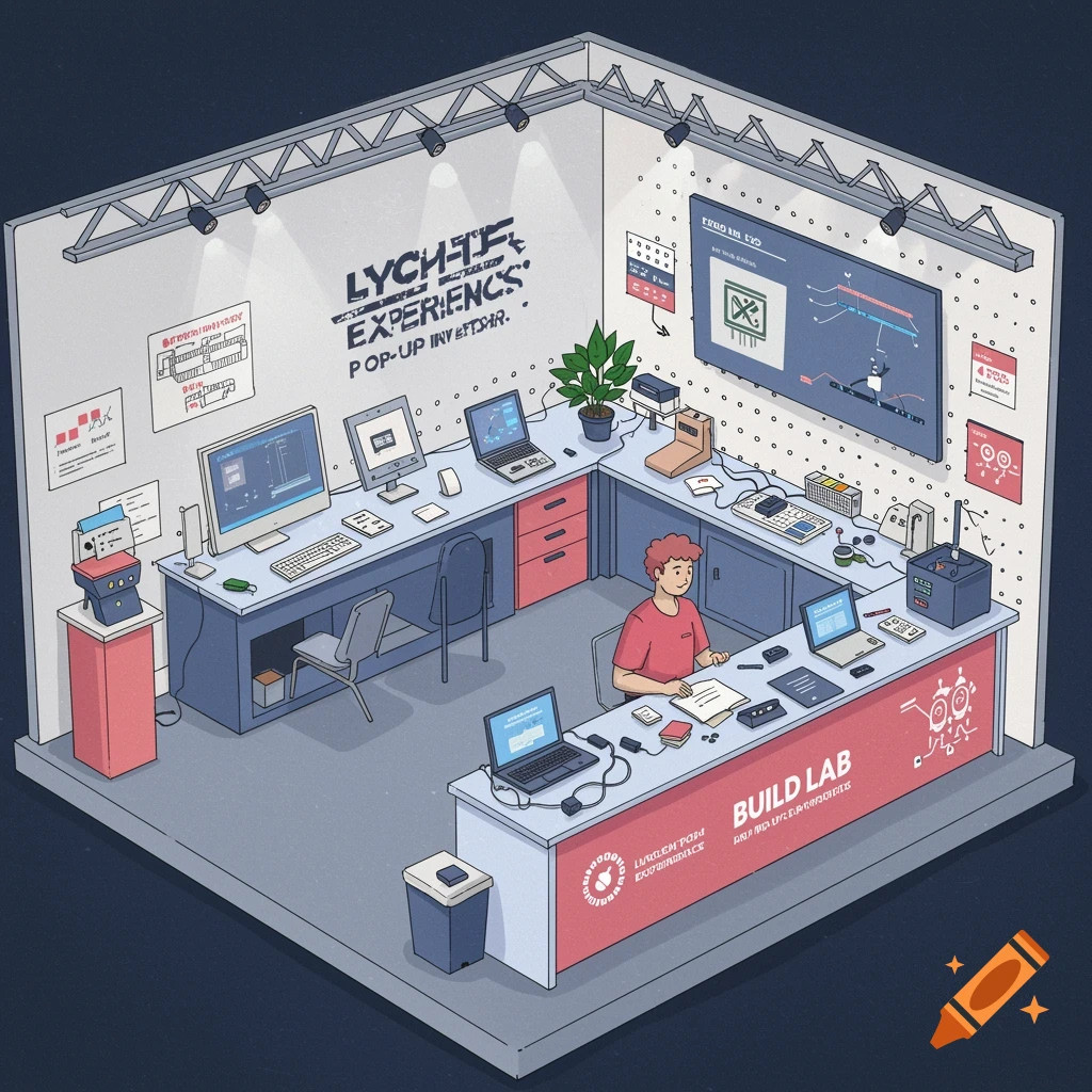 Lychee Tech Build Lab Pop-Up Experience on Craiyon
