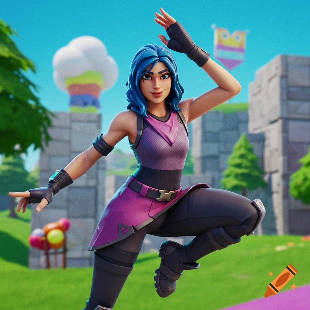 Valentina Fortnite character on Craiyon