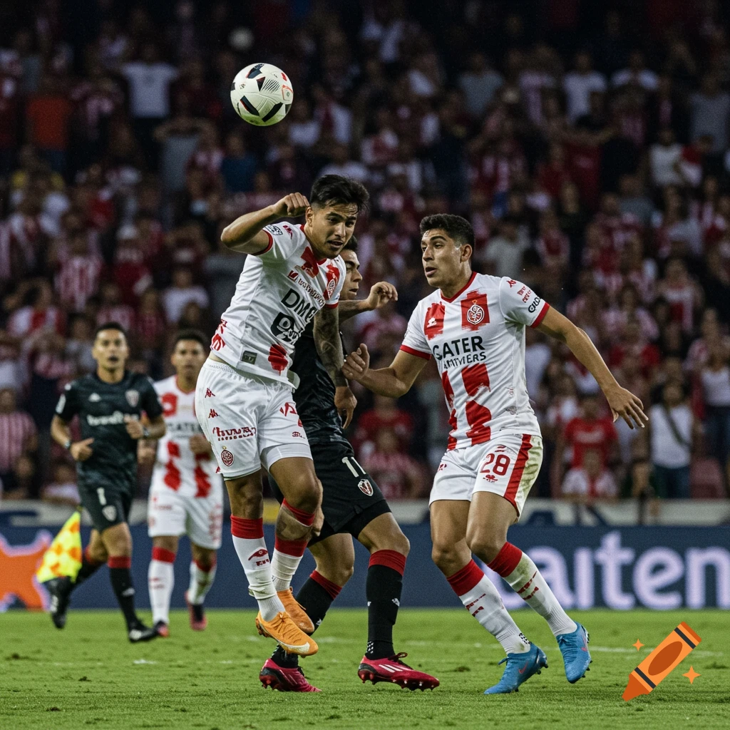 Drawing of an exciting football match between two local teams. on Craiyon