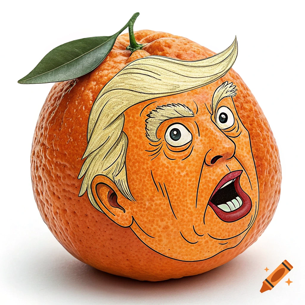 Orange Trump on Craiyon