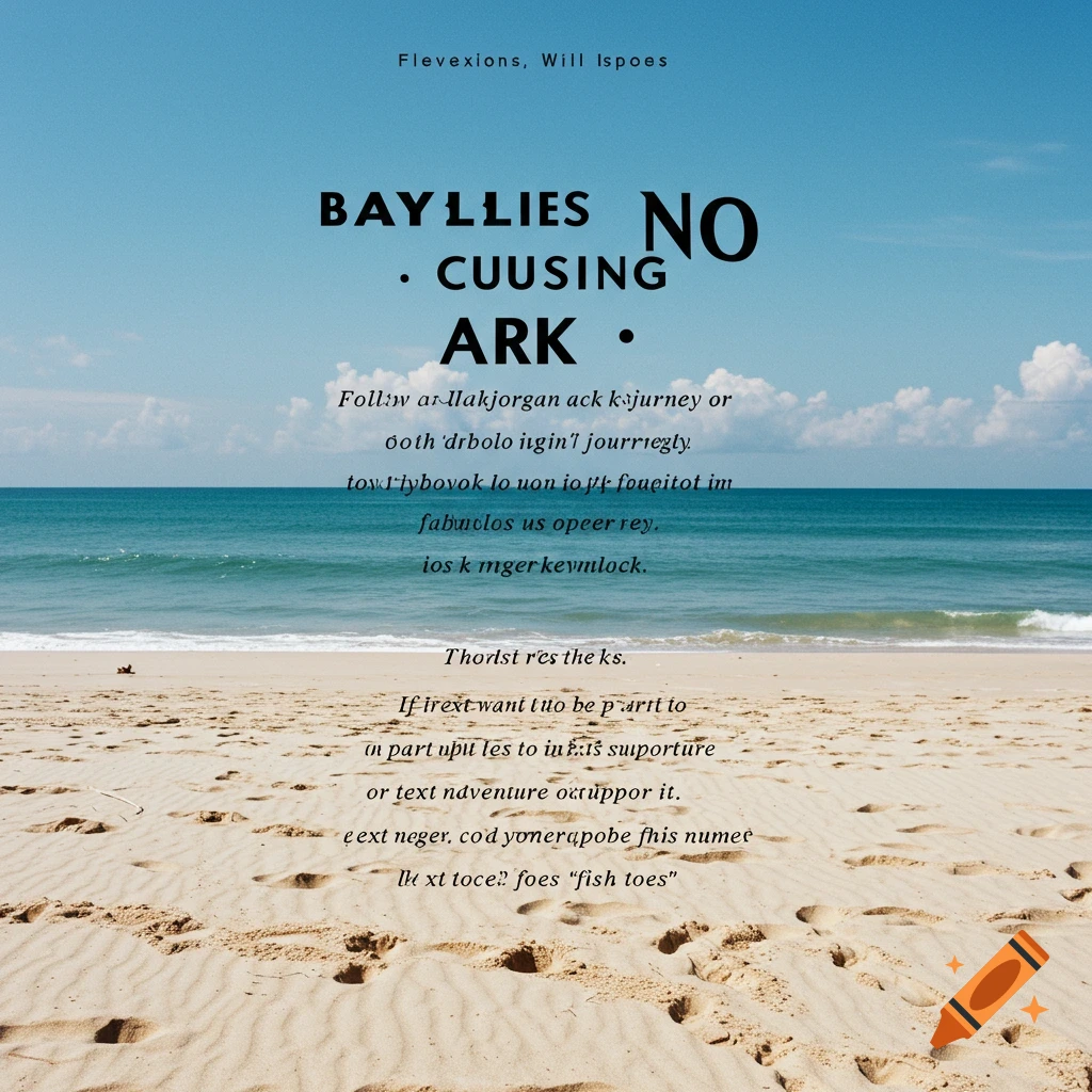 Invitation for Baylie Morgan's Ark journey on Craiyon