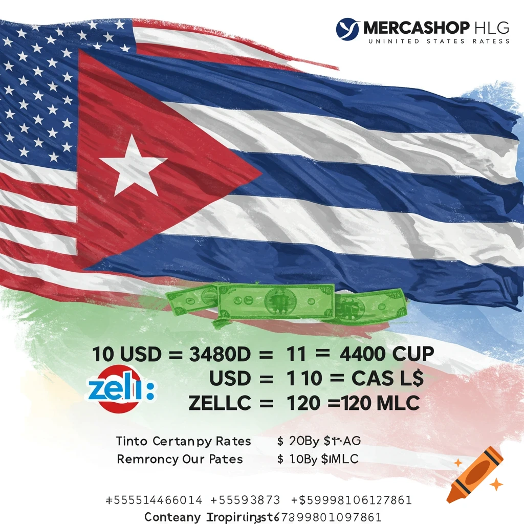 Promotional image for remittances from the USA to Cuba via Zelle ...