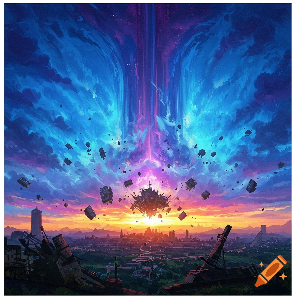 The sky falling on Craiyon