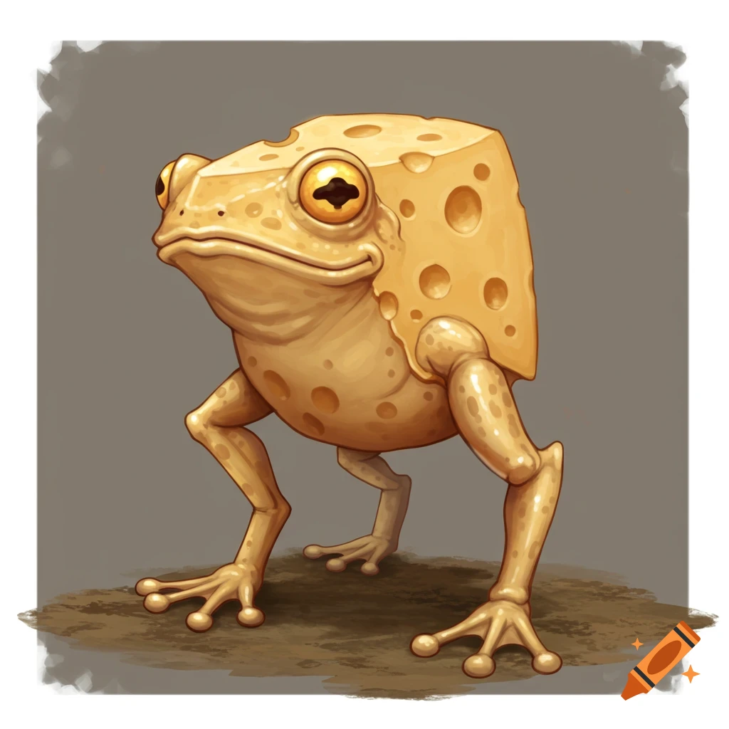 Cheese-themed Zard variation with frog legs from Adventure Quest. on ...
