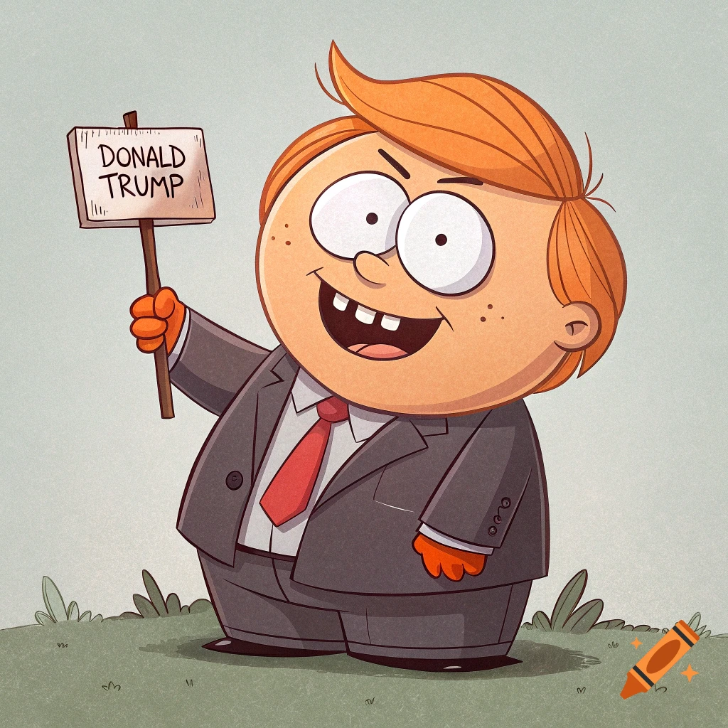 Donald Trump as Eric Cartman cartoon on Craiyon