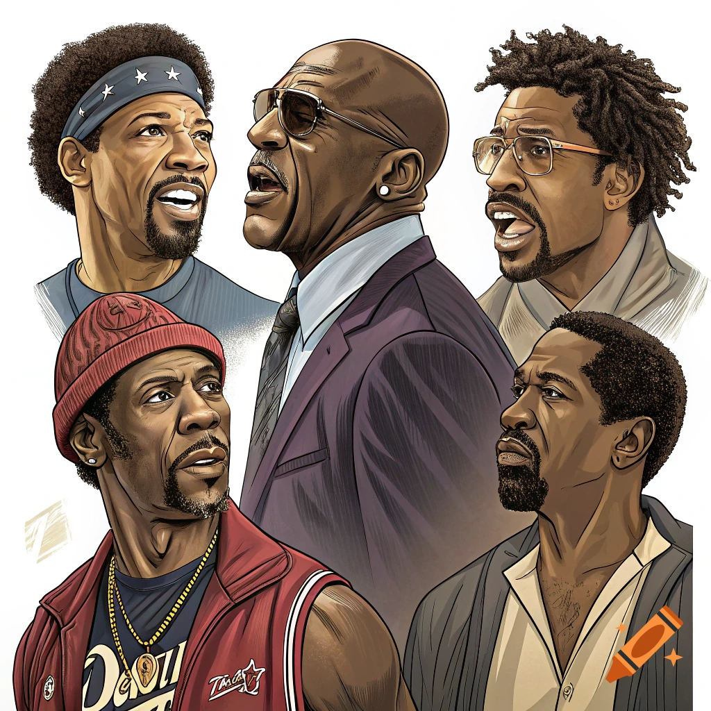 Denzel Washington, Terry Crews, Katt Williams, Bill Cosby, Wesley ...