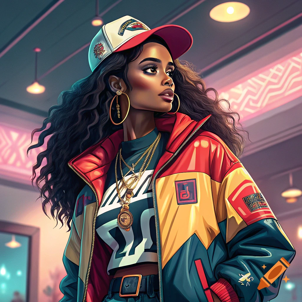 Ciara from VIVIX, main rapper known for quirky personality on Craiyon
