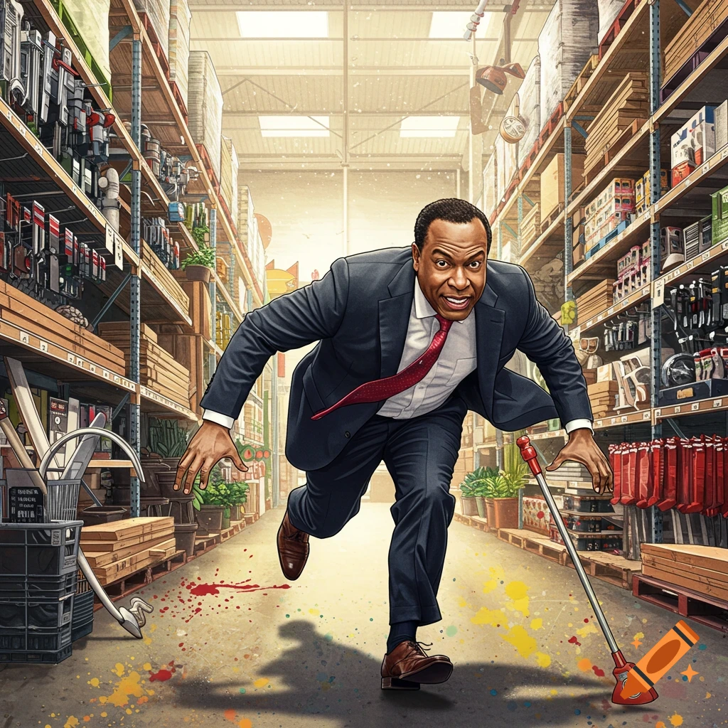 Lowe's CEO running on Craiyon