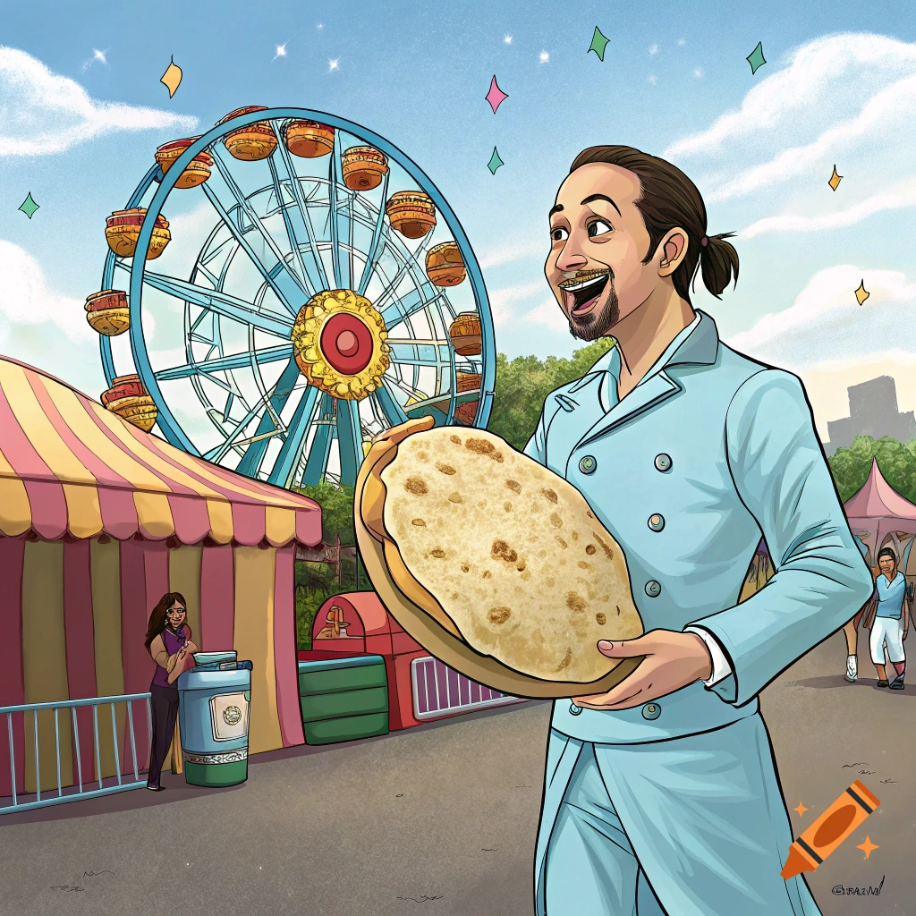 A bearded man happily eating tacos in a park. on Craiyon